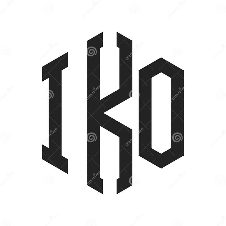 IKO Logo Design. Initial Letter IKO Monogram Logo Using Hexagon Shape ...