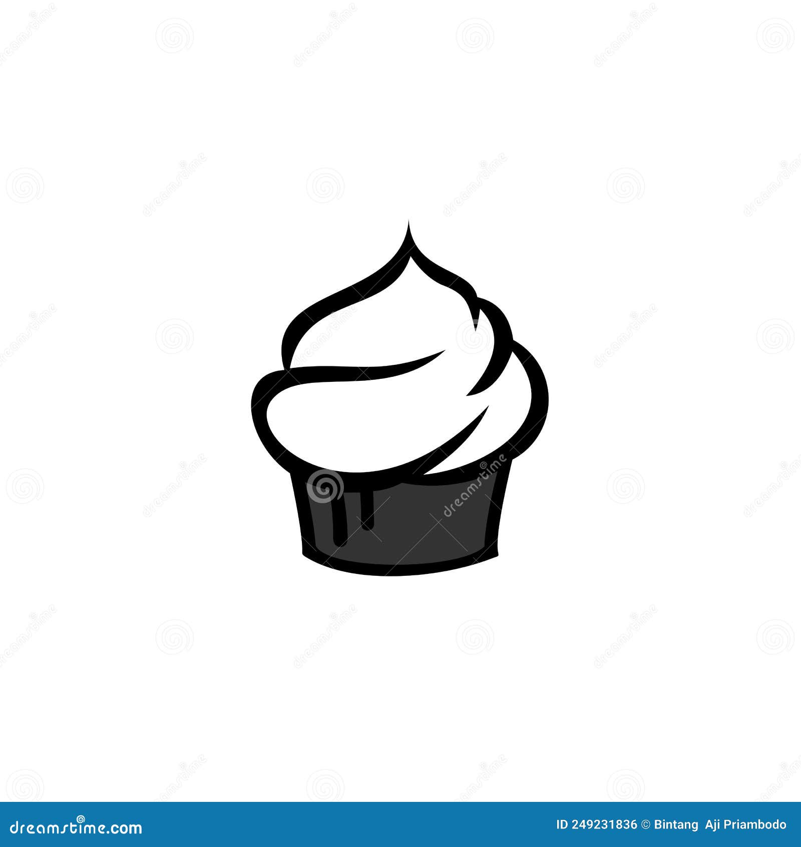 Ikon Cup Cake, Bakery Label, Baker Logo, Pie Icon, Baking Logo Stock ...