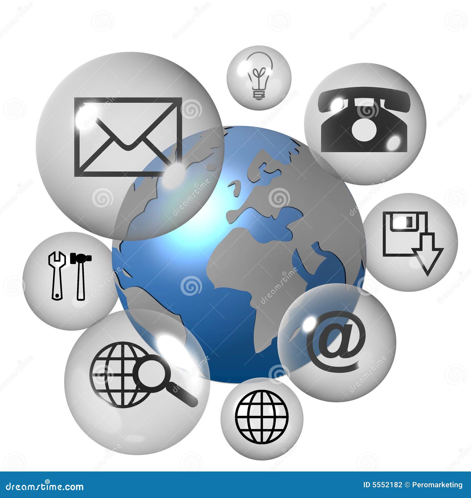 Ikona internetu ilustracji. Ilustracja złożonej z muzyka - 5552182