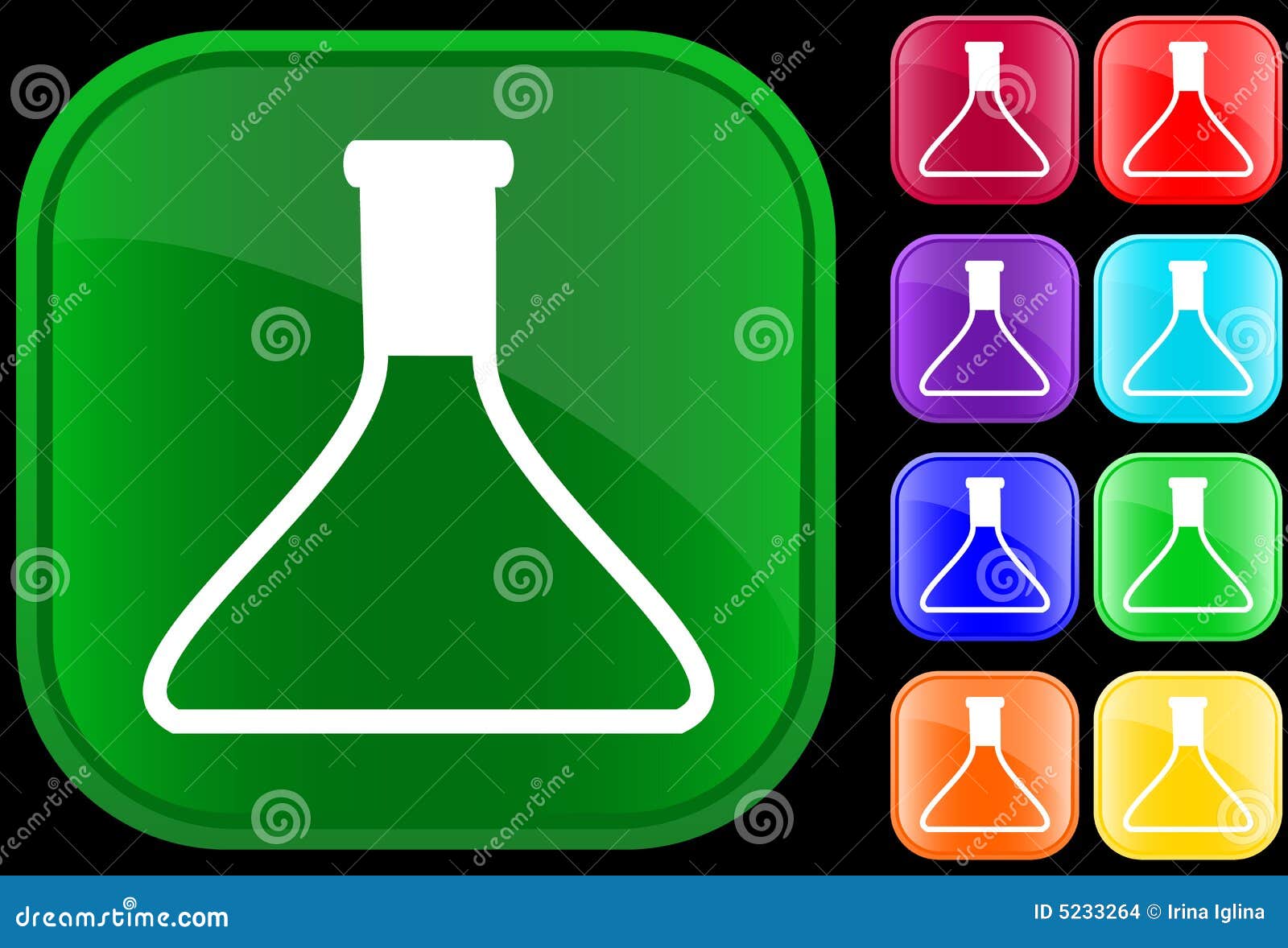 Ikone Der Medizinischen Phiole Vektor Abbildung - Illustration von ...