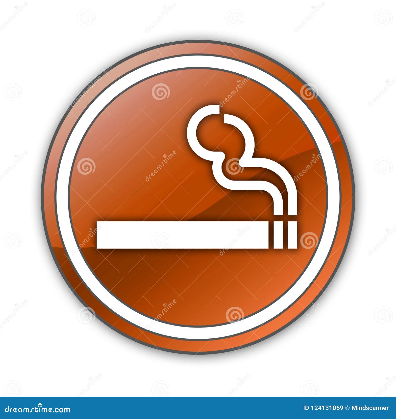 Ikone, Knopf, Piktogramm-Raucherzone Stock Abbildung - Illustration von ...