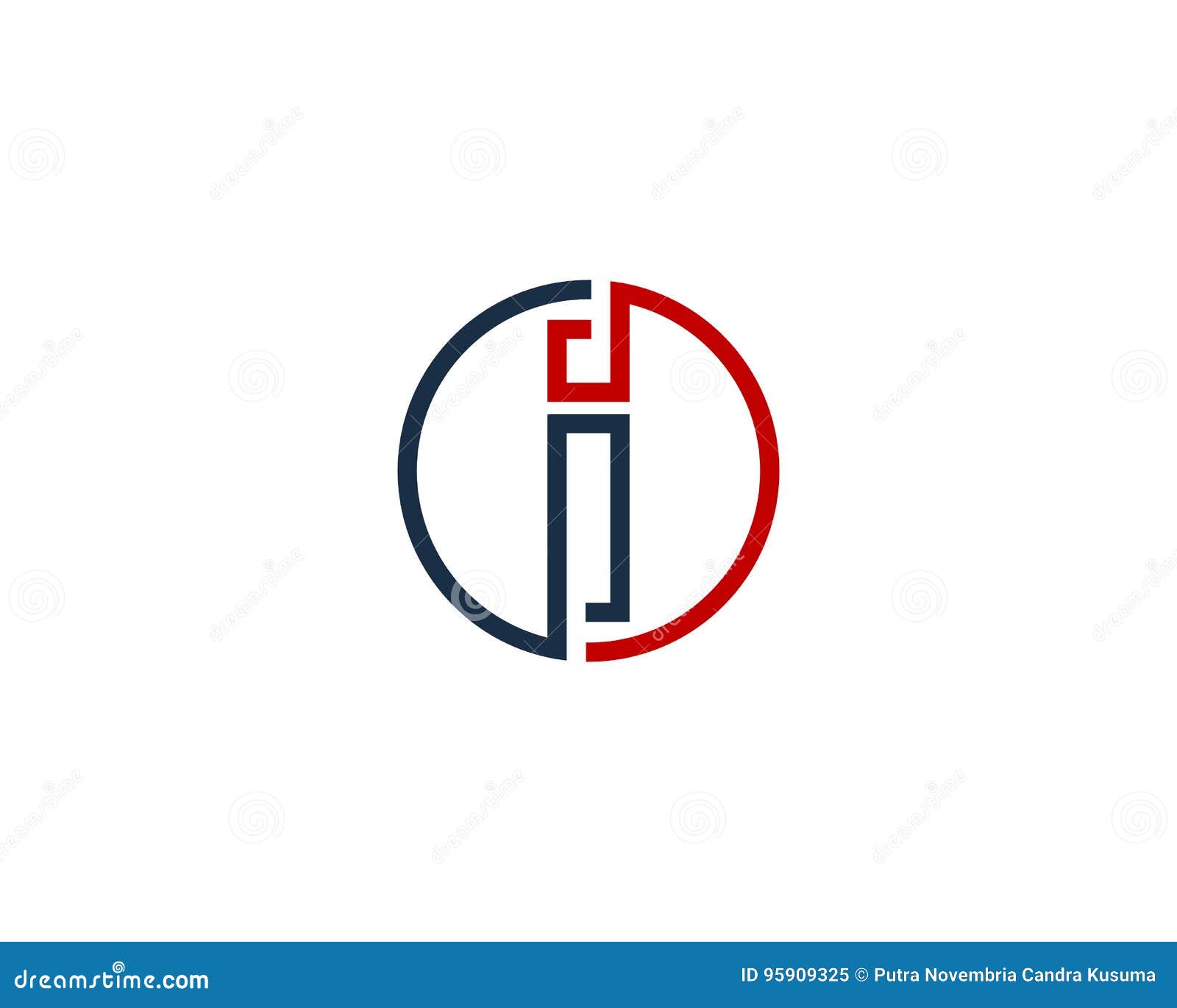 Ikone Logo Design Element Des Buchstabe-I Vektor Abbildung ...