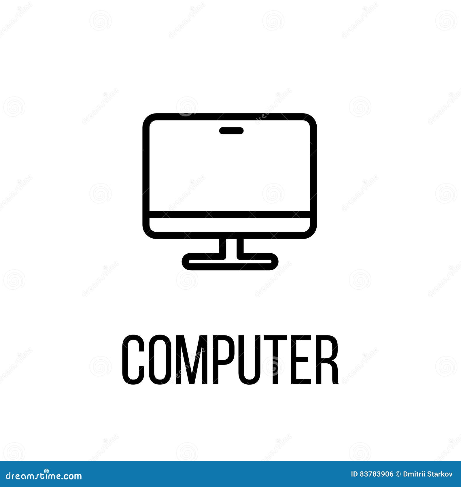 Ikone Oder Logo in Der Modernen Linie Art Vektor Abbildung ...