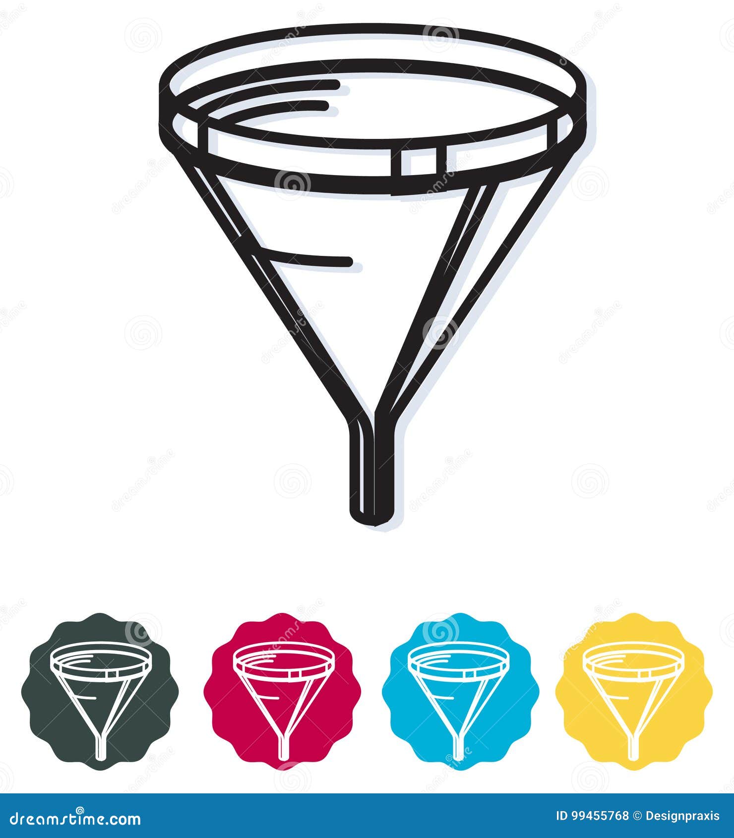 Ikone - Trichter - Illustration Vektor Abbildung - Illustration von ...