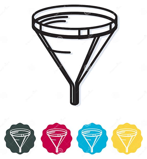 Ikone - Trichter - Illustration Vektor Abbildung - Illustration von ...