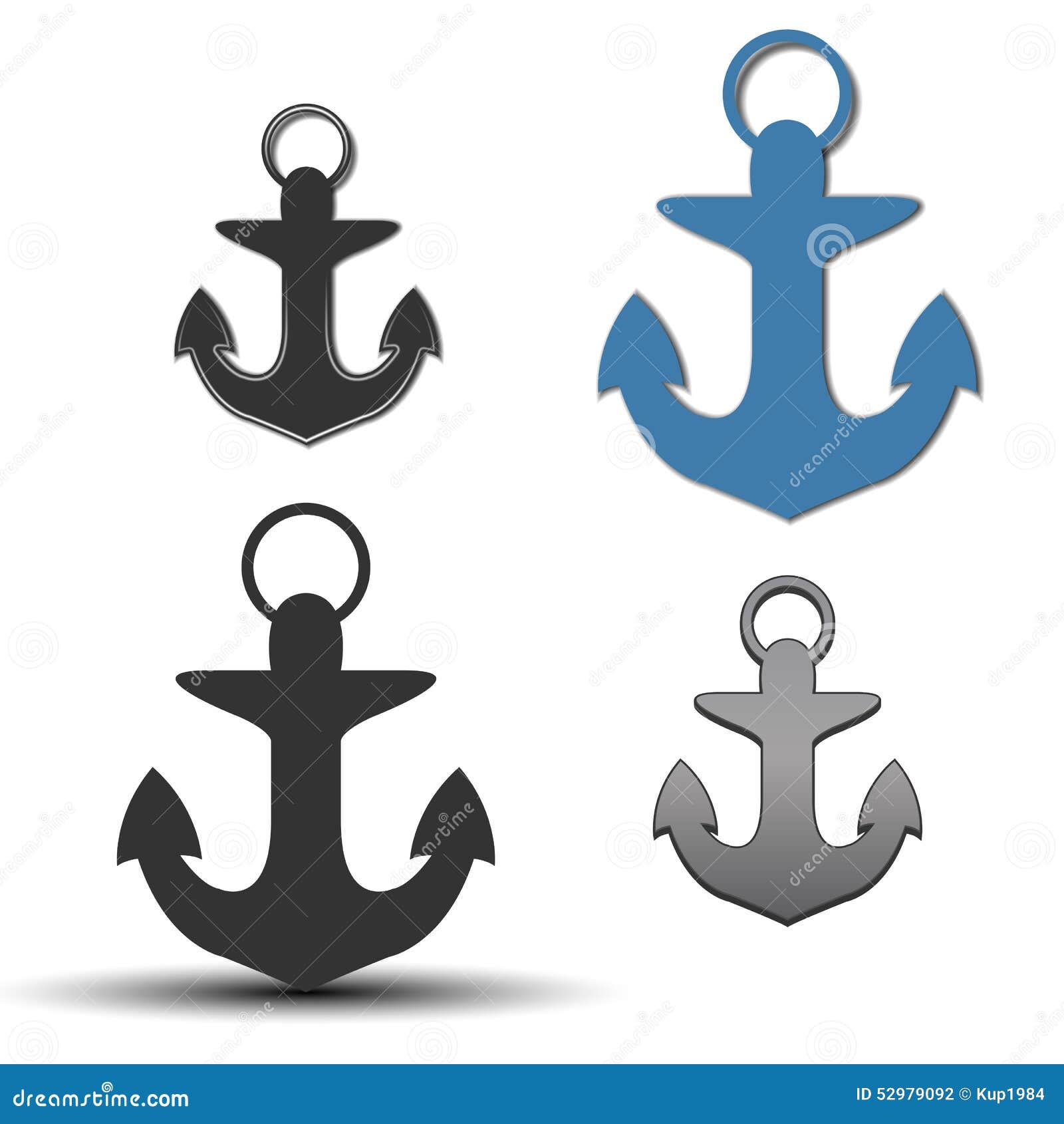 Ikonen Verankern, Vector Illustration Vektor Abbildung - Illustration ...