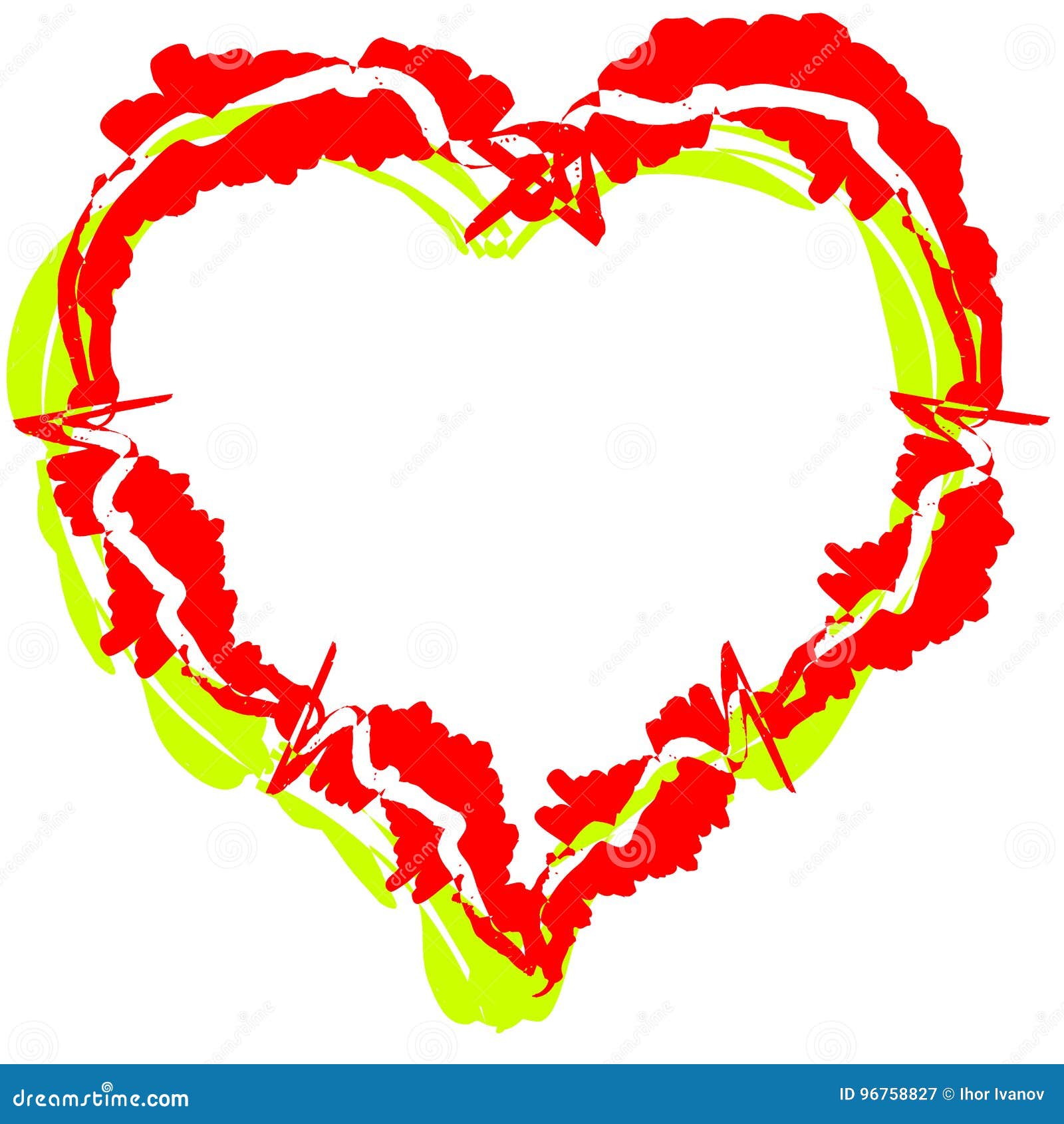 Ikonenherz, Symbol Der Liebe Stock Abbildung - Illustration von element ...