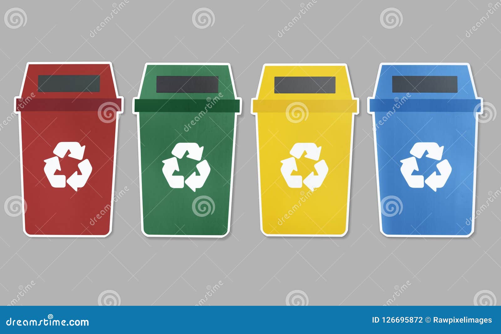 Ikonensatz Abfall Mit Recycling-Symbol Stock Abbildung - Illustration ...