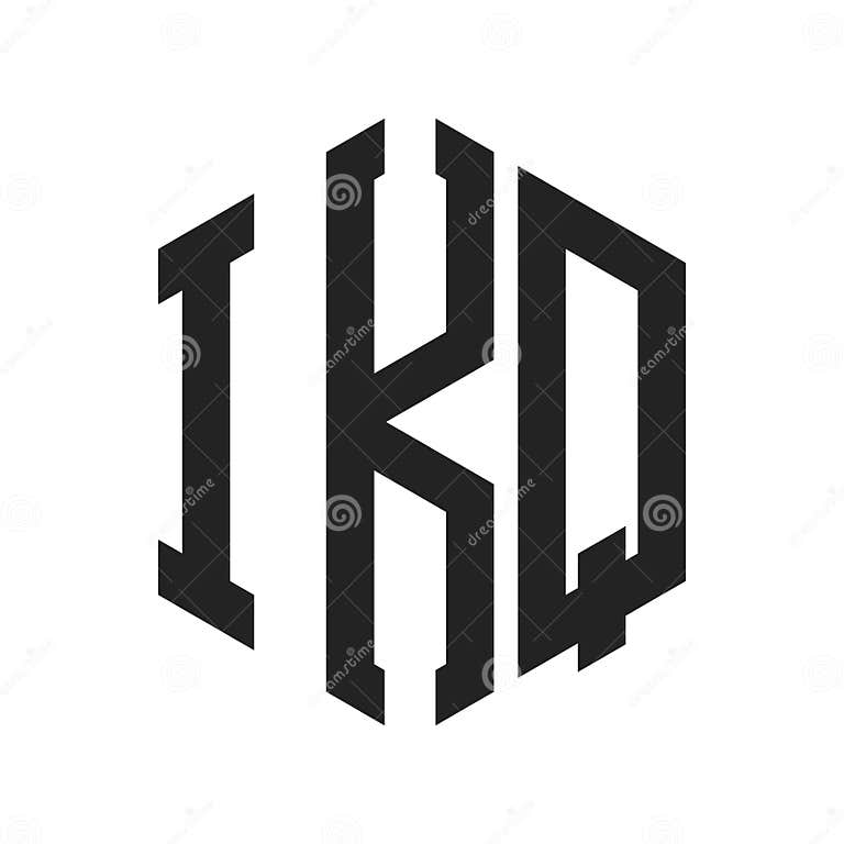 IKQ Logo Design. Initial Letter IKQ Monogram Logo Using Hexagon Shape ...