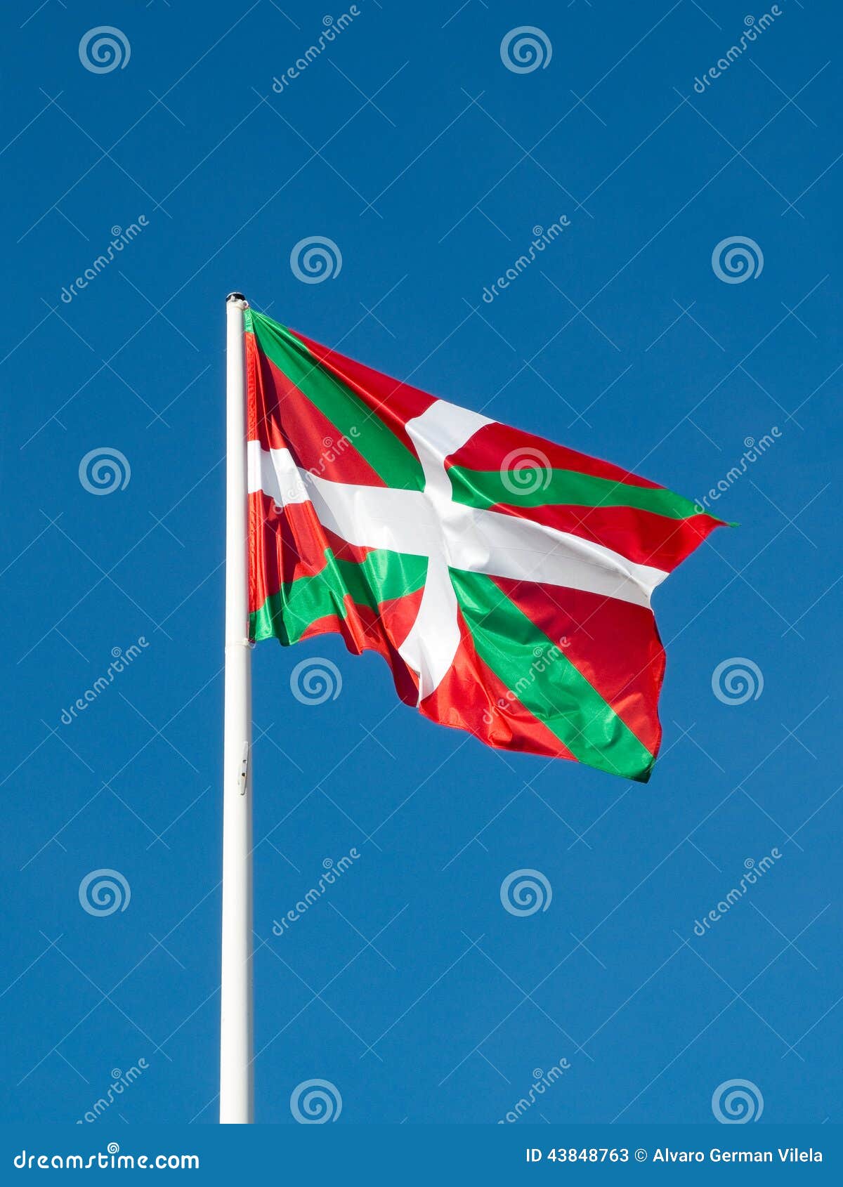 Ikurrina. Basque Country Flag. Spain. Stock Image - Image of symbol ...