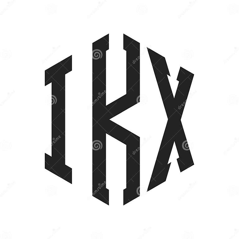 IKX Logo Design. Initial Letter IKX Monogram Logo Using Hexagon Shape ...