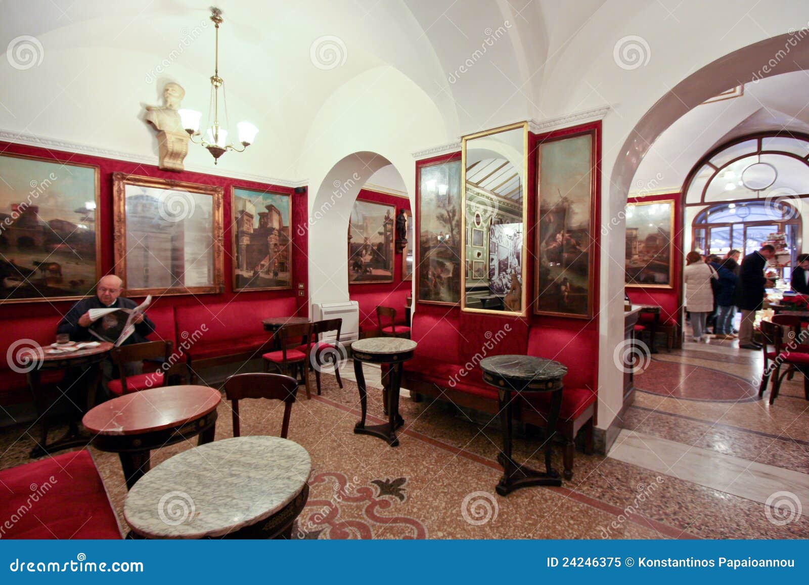 Il Antico Caffè Greco A Roma Immagine Editoriale - Immagine: 24246375