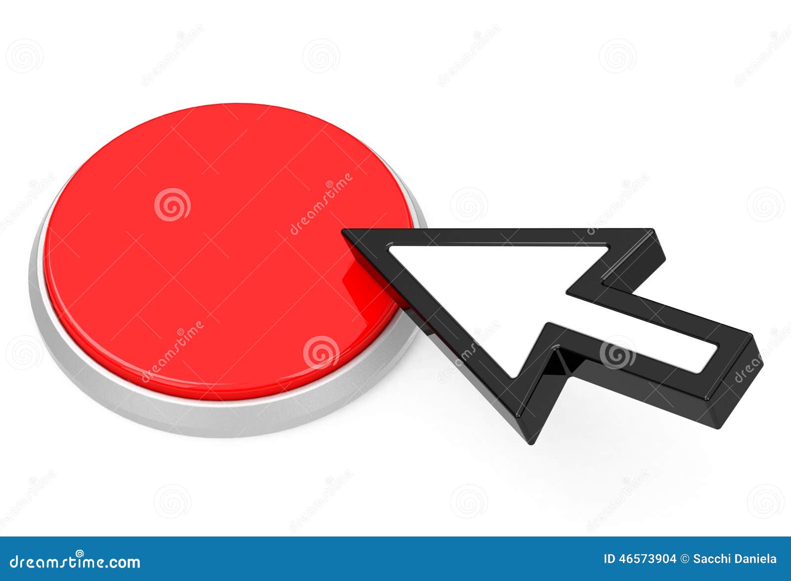 Il bottone rosso illustrazione di stock. Illustrazione di generato ...