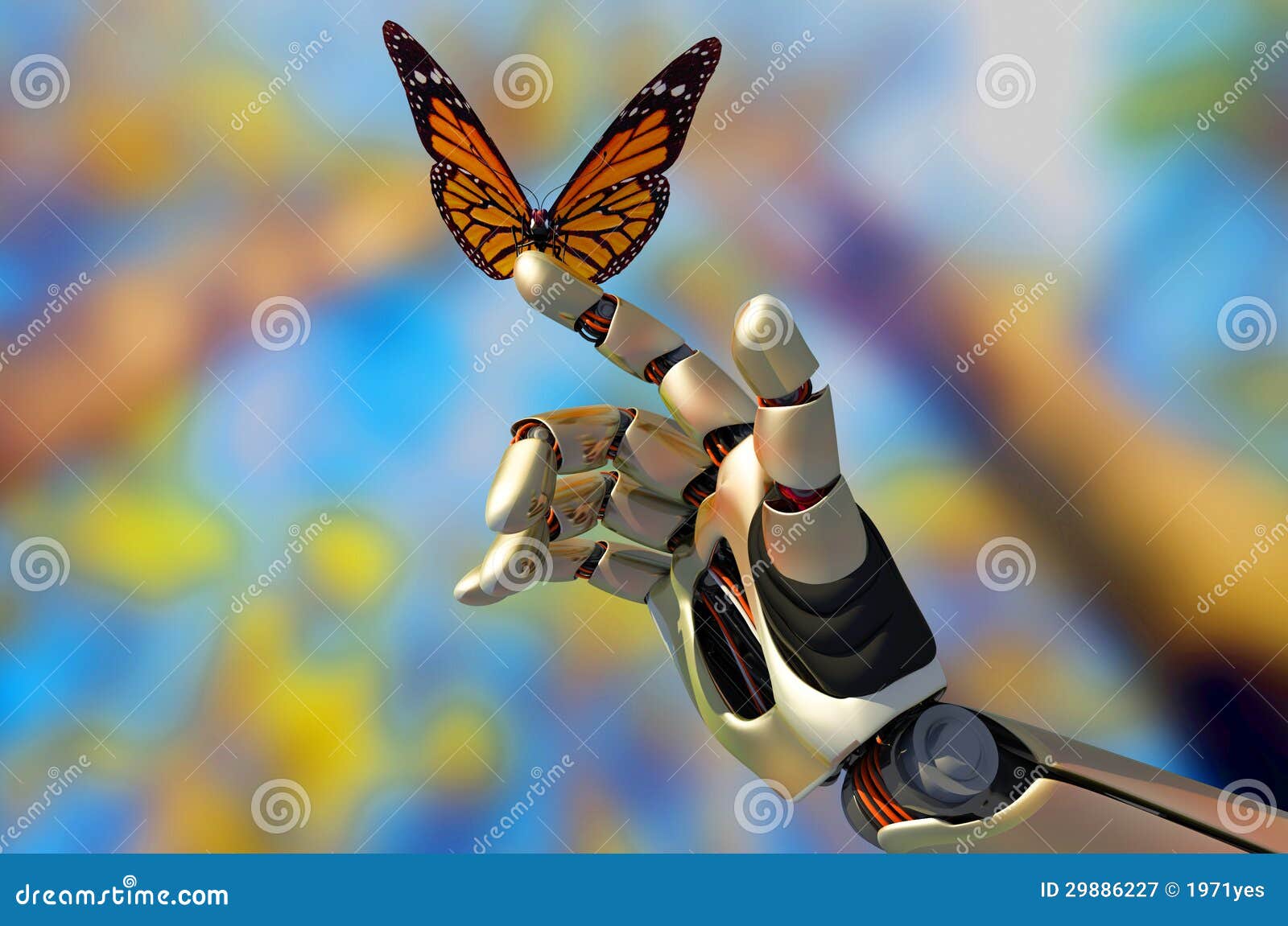 Il braccio meccanico illustrazione di stock. Illustrazione di disegno ...