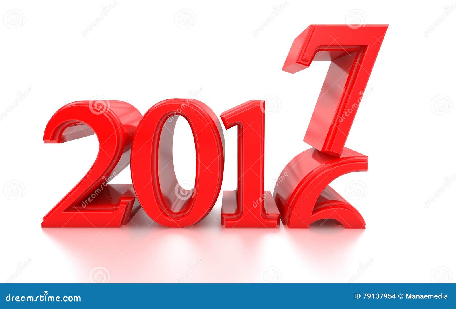 2016-2017 Il Cambiamento Rappresenta Il Nuovo Anno 2017 Illustrazione ...