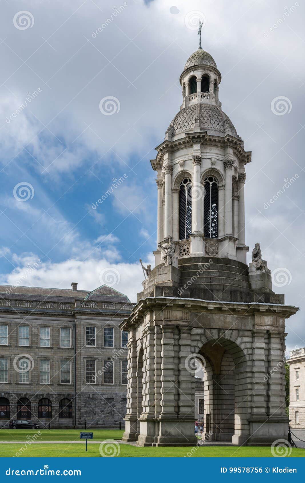 Il Campanile Della Trinity College, Dublin Ireland Fotografia ...