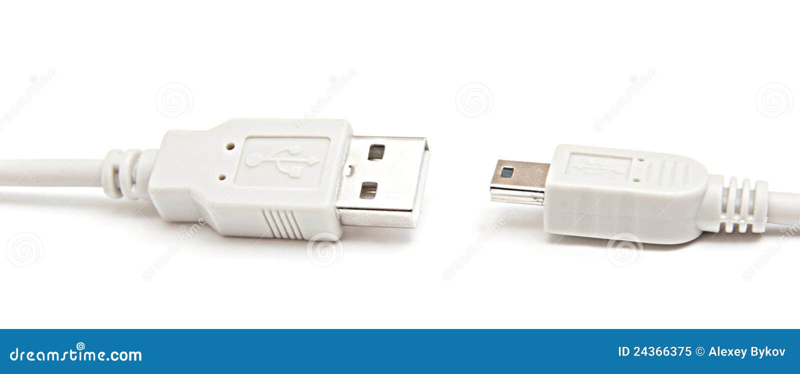 Il Cavo Usb E Mini-usb Ha Isolato. Immagine Stock - Immagine di sfondo ...