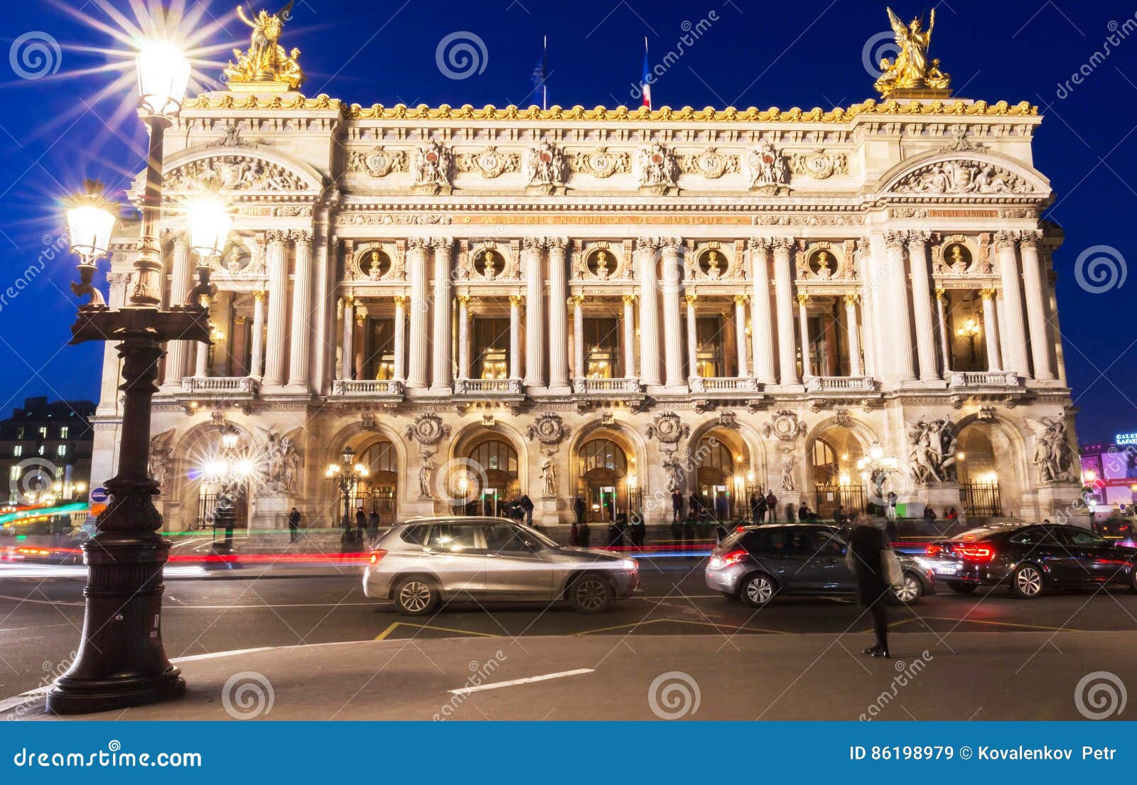 Il Cittadino Di Opera Di Parigi Alla Notte Immagine Stock Editoriale ...
