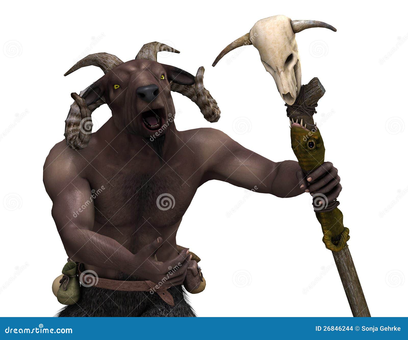 Il cornuto illustrazione di stock. Illustrazione di diavolo - 26846244