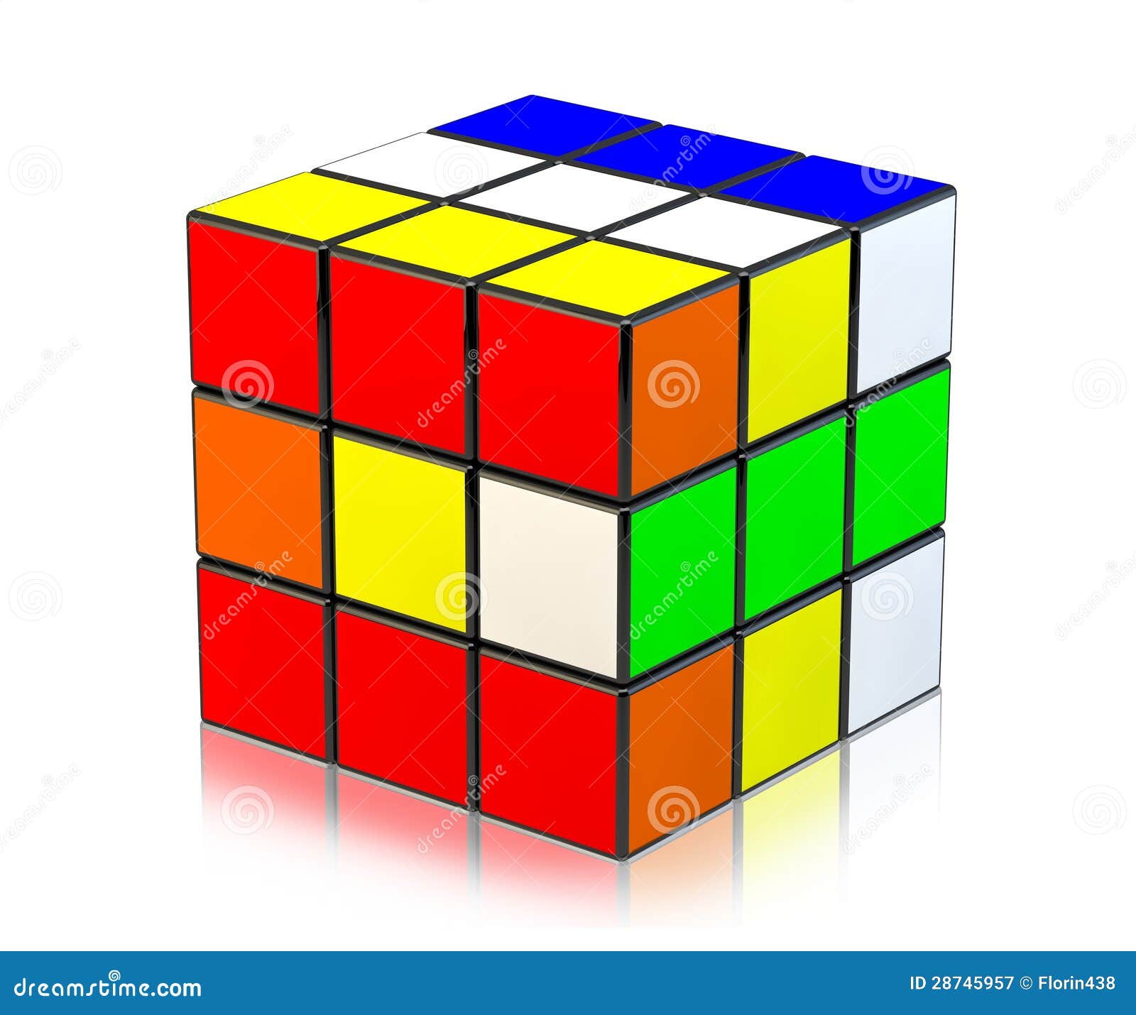 Il cubo di Rubik fotografia editoriale. Illustrazione di punto - 28745957