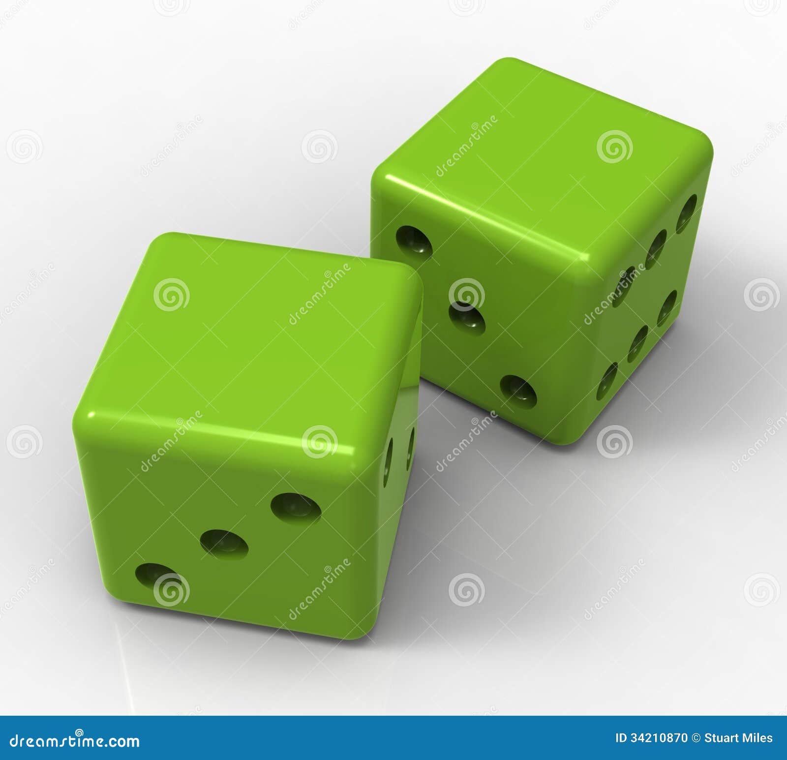 Il Dado Verde in Bianco Mostra Il Gioco E La Fortuna Di Copyspace ...