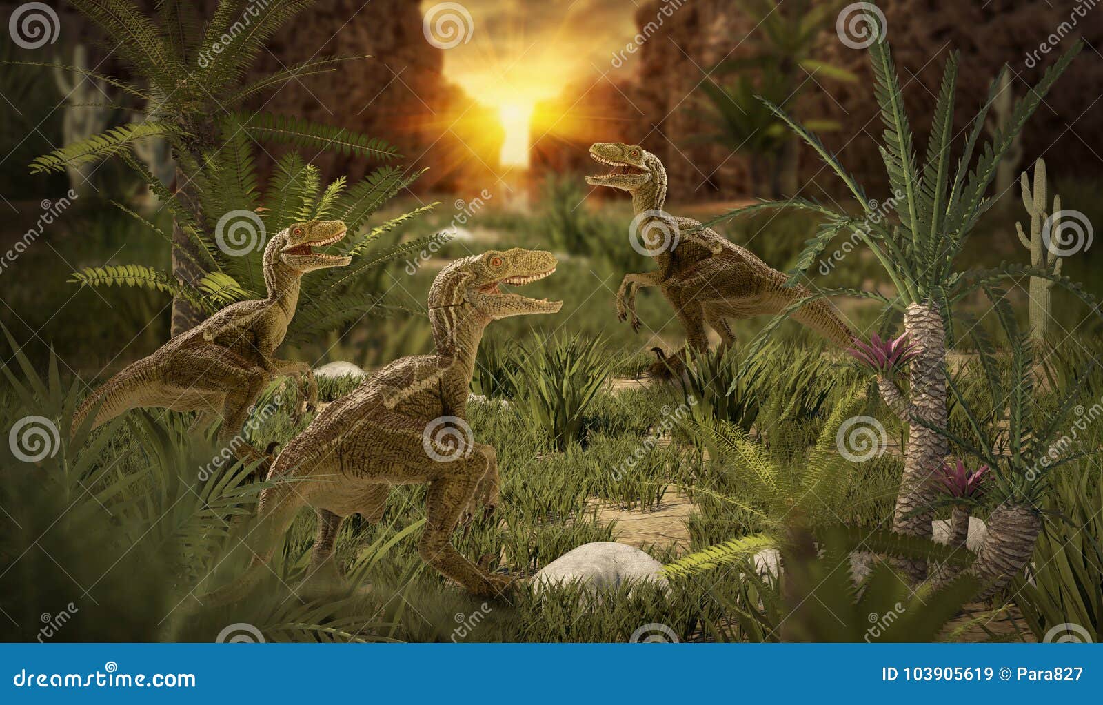 Il dinosauro 3D rende illustrazione di stock. Illustrazione di ...