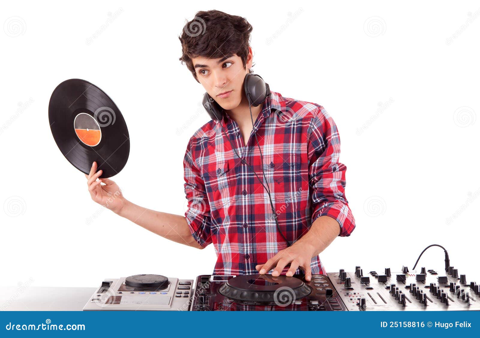 Il DJ fotografia stock. Immagine di generazione, adulto - 25158816