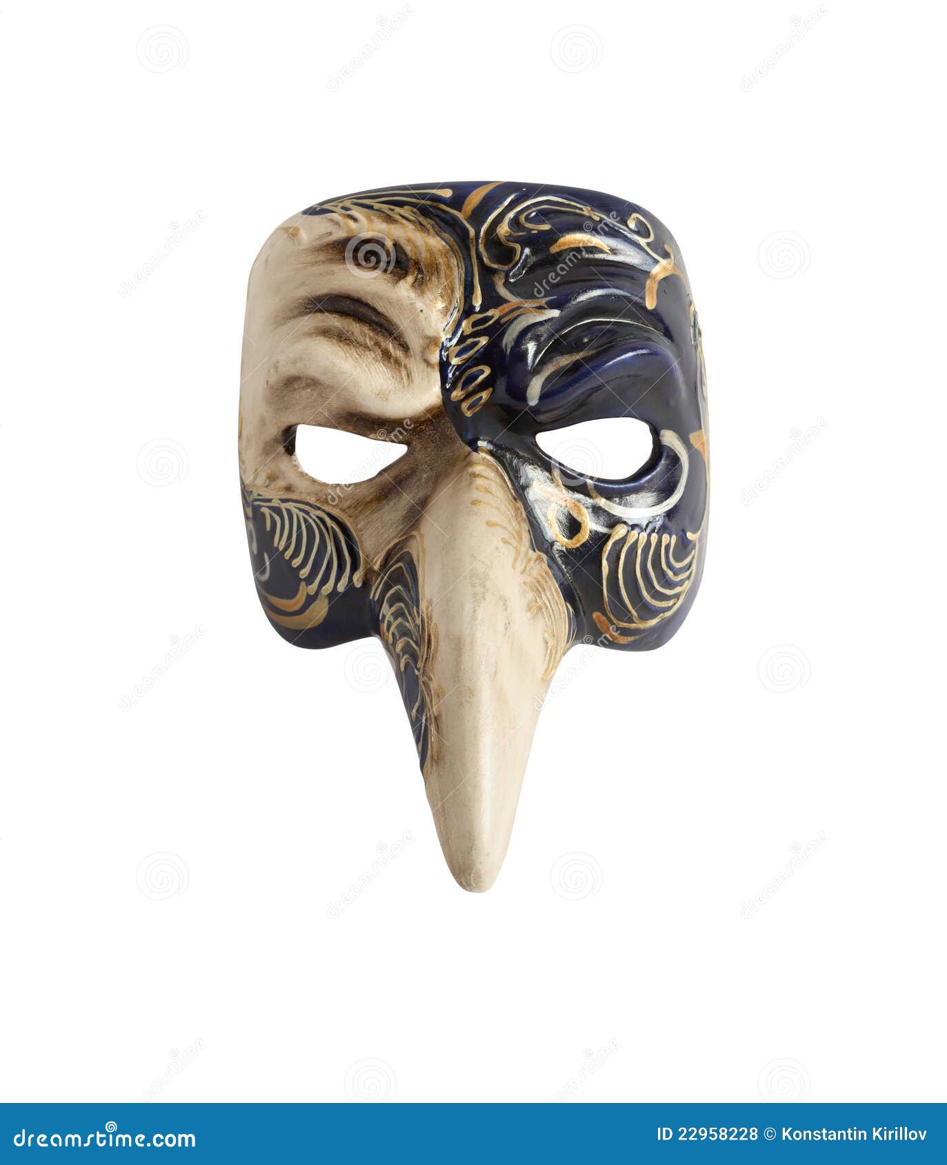 Il dottore veneziano Mask fotografia stock. Immagine di eredità - 22958228