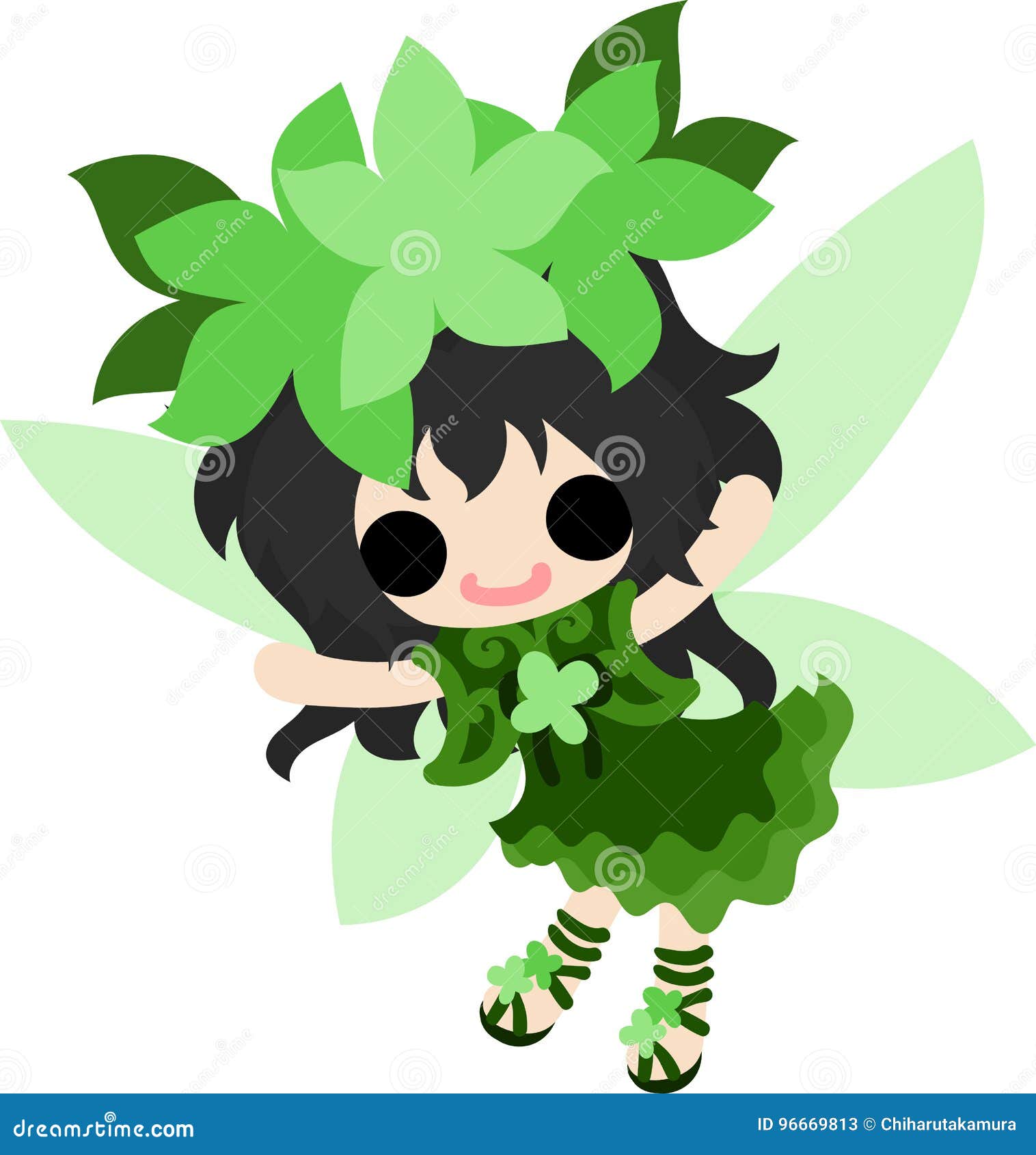 Il fatato grazioso illustrazione vettoriale. Illustrazione di ...