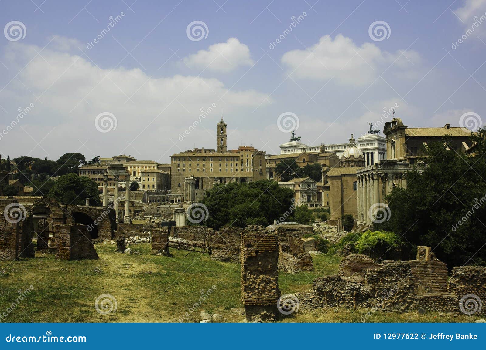 Il Foro Romano stock photo. Image of italy, temples, vespian - 12977622