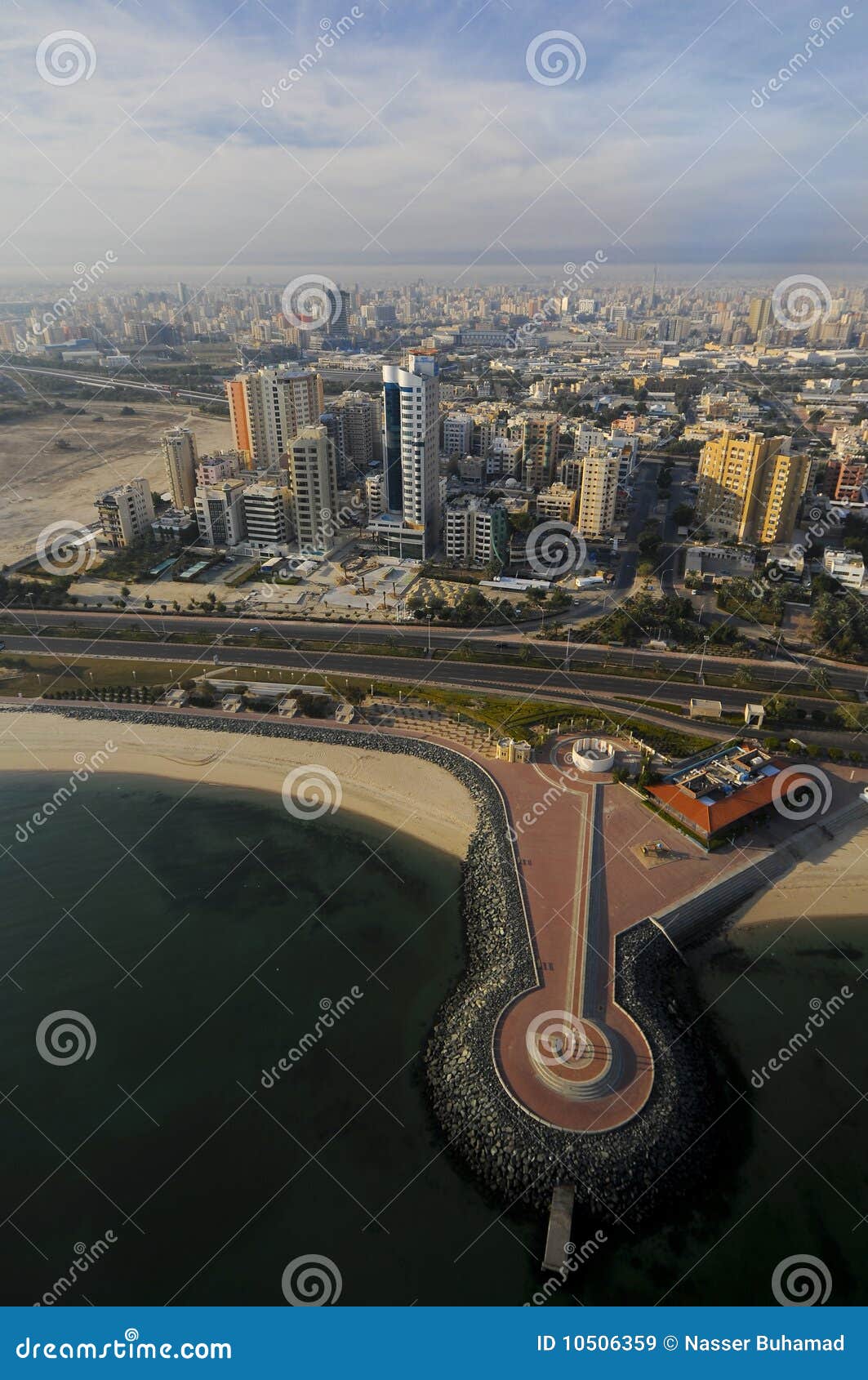 Il Kuwait dal cielo immagine stock. Immagine di fiume - 10506359