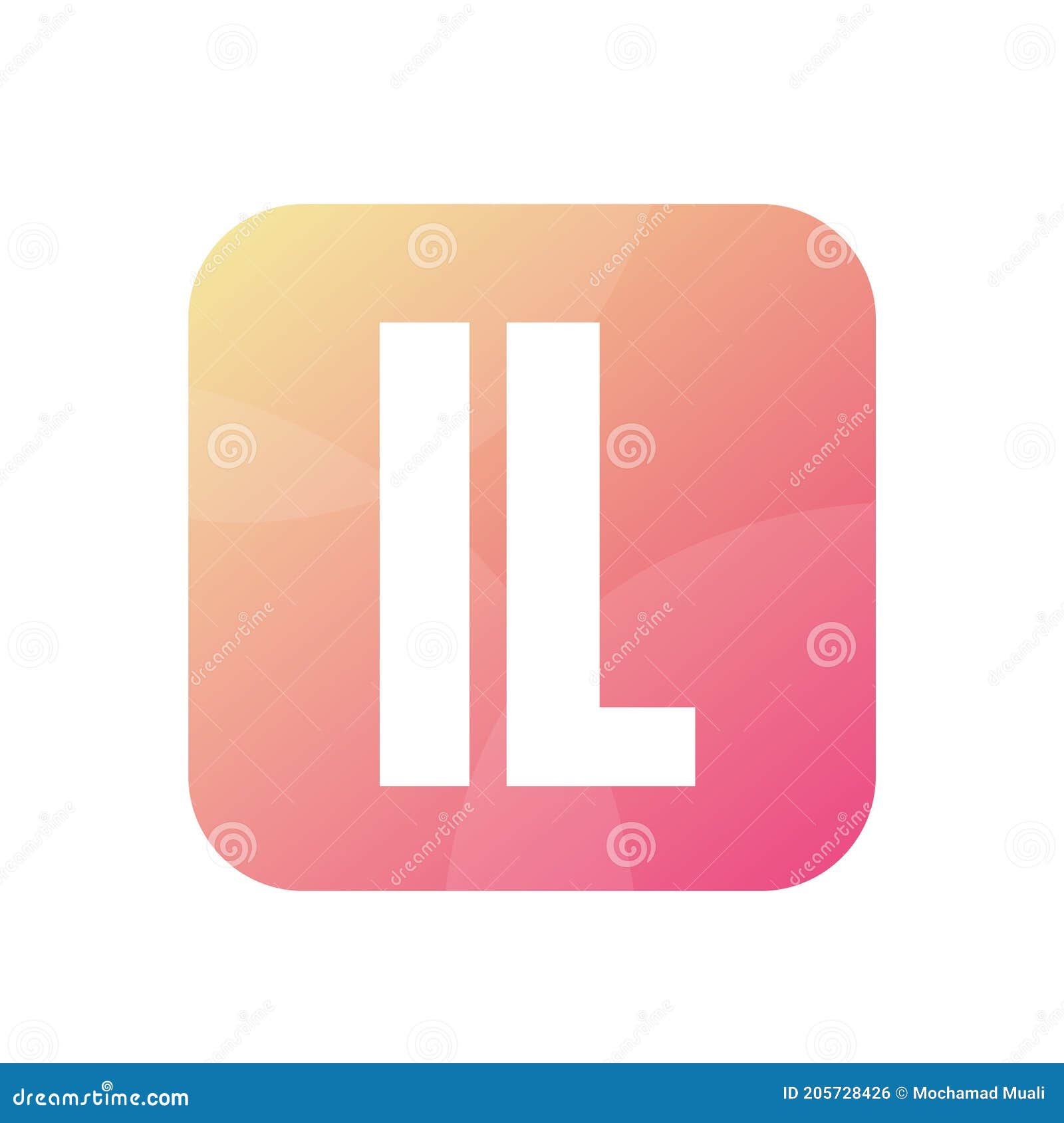 IL Letter Logo Design with Simple Style Stock Vector - Illustration of ...