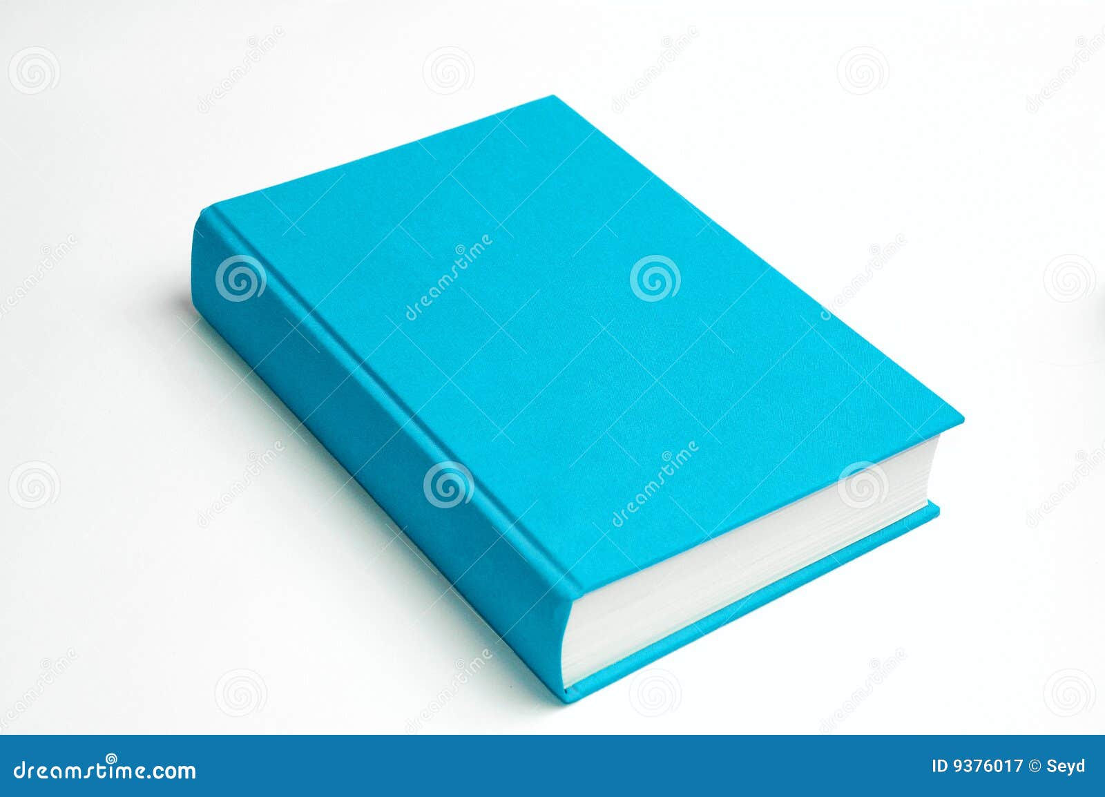 Il libro blu ha isolato immagine stock. Immagine di libreria - 9376017