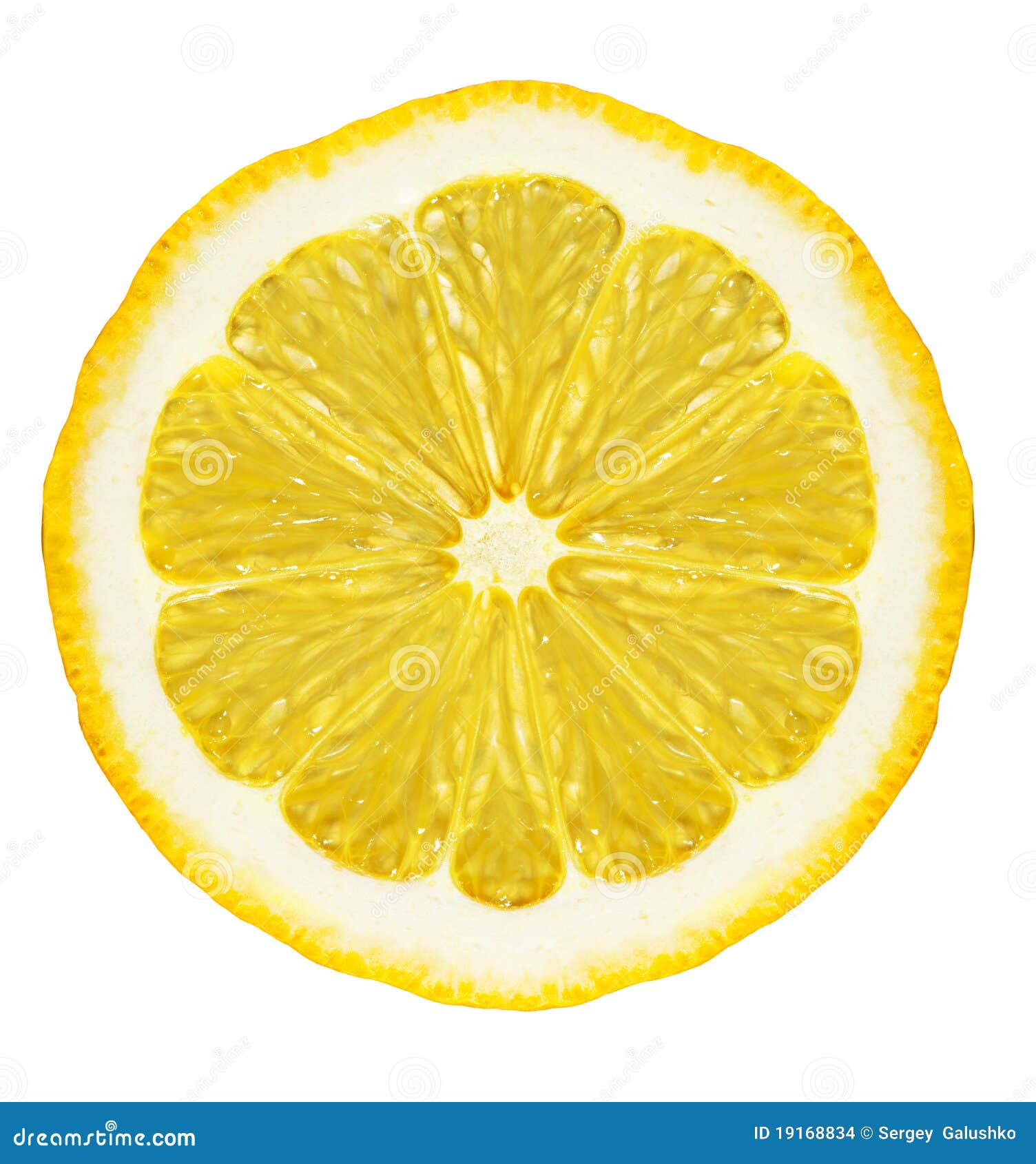 Il Limone Della Sezione Ha Isolato Fotografia Stock - Immagine di ...