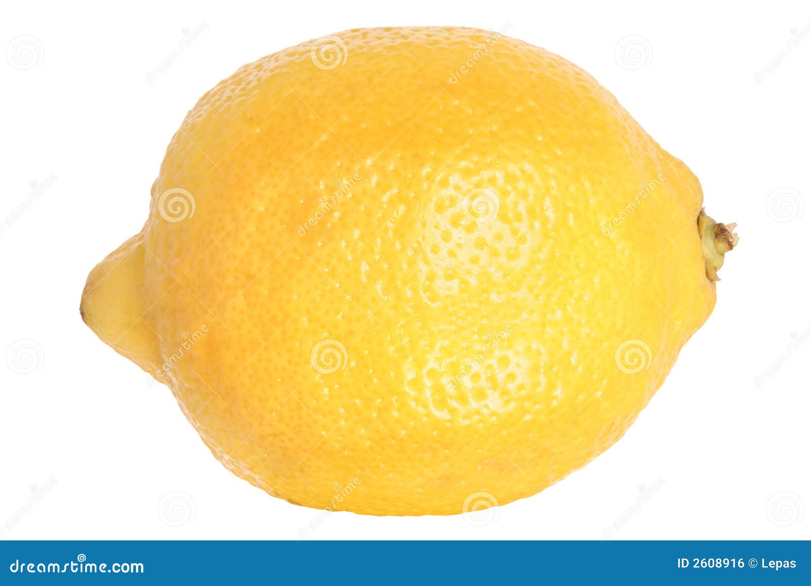 Il limone ha isolato fotografia stock. Immagine di alimento - 2608916