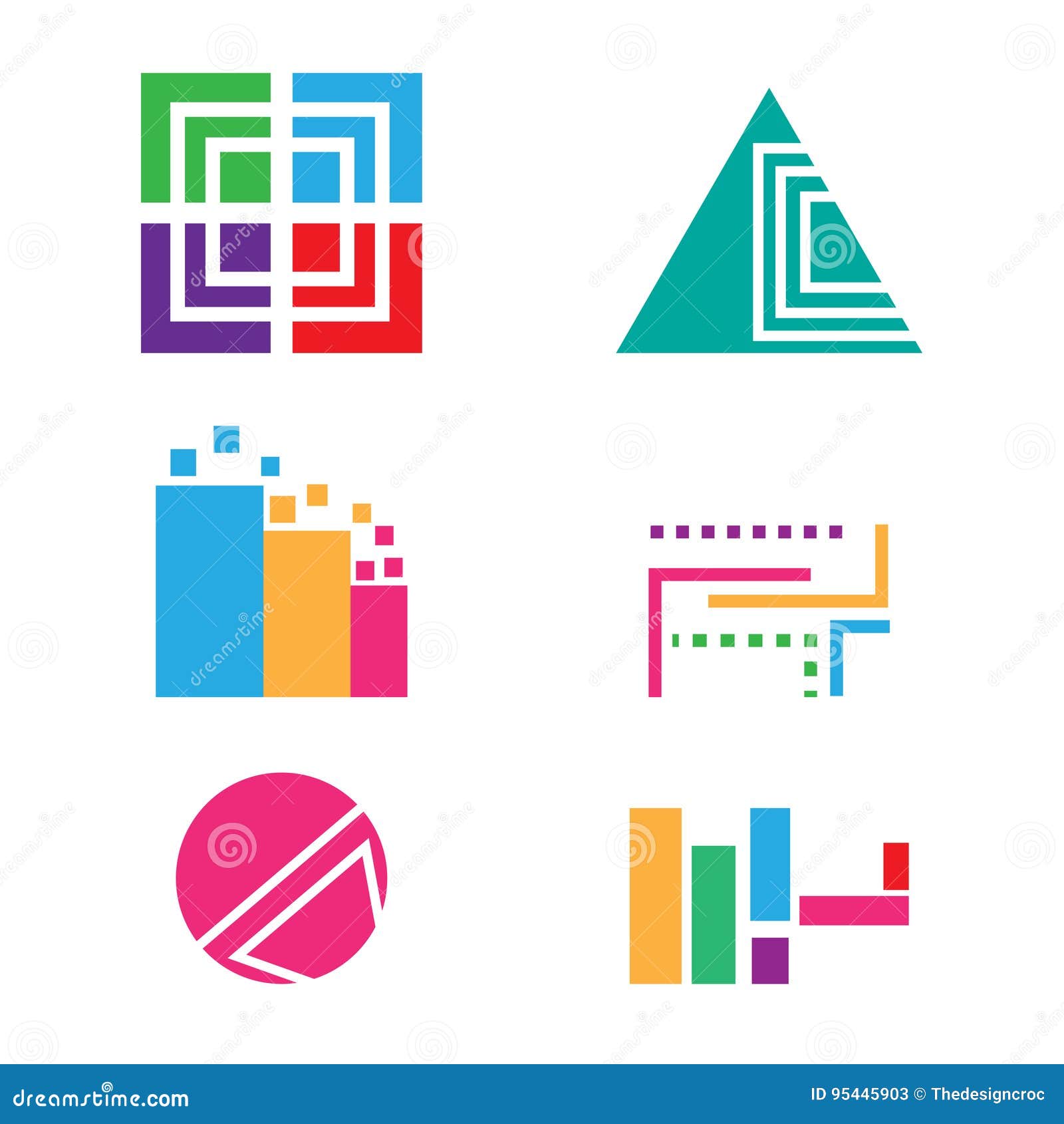 Il Logo Modella La Raccolta Illustrazione Vettoriale - Illustrazione di ...