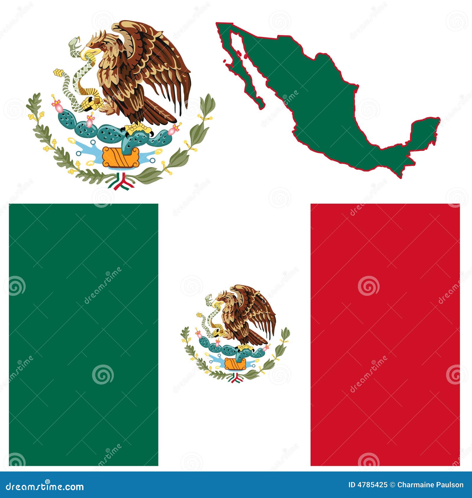 Il Messico illustrazione vettoriale. Illustrazione di naturalizzisi ...