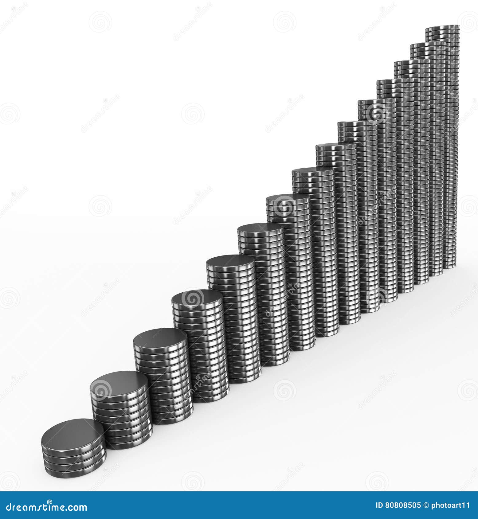 Il Metallo Conia Il Grafico Illustrazione di Stock - Illustrazione di ...
