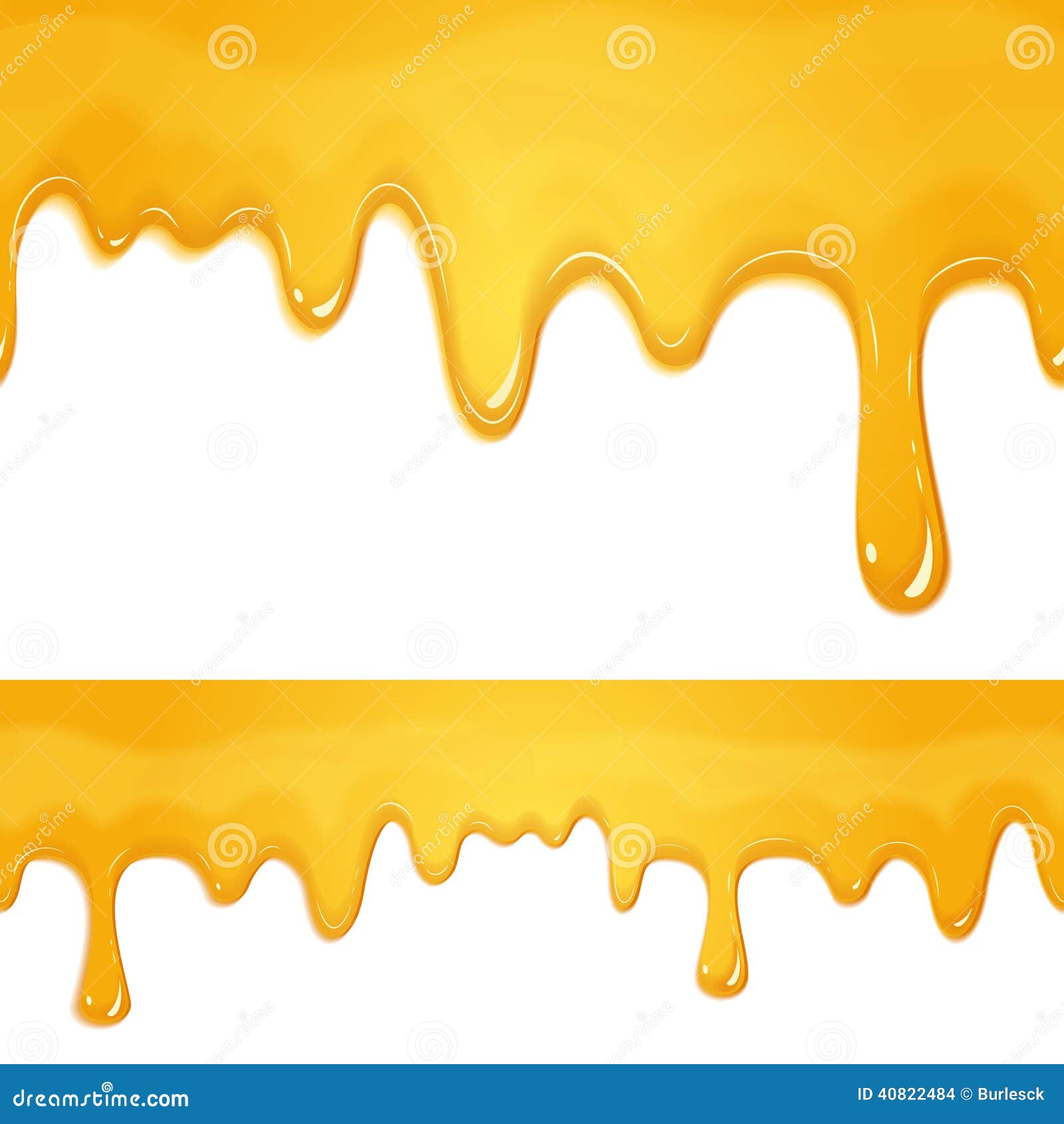 Il Miele Gocciola Il Modello Illustrazione Vettoriale - Illustrazione ...