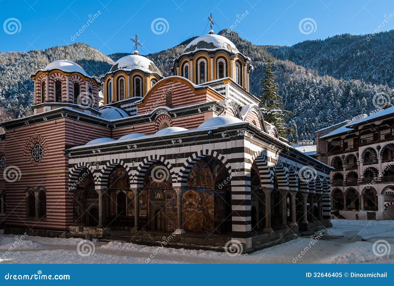 Il Monastero Di Rila in Bulgaria Immagine Stock - Immagine di ...