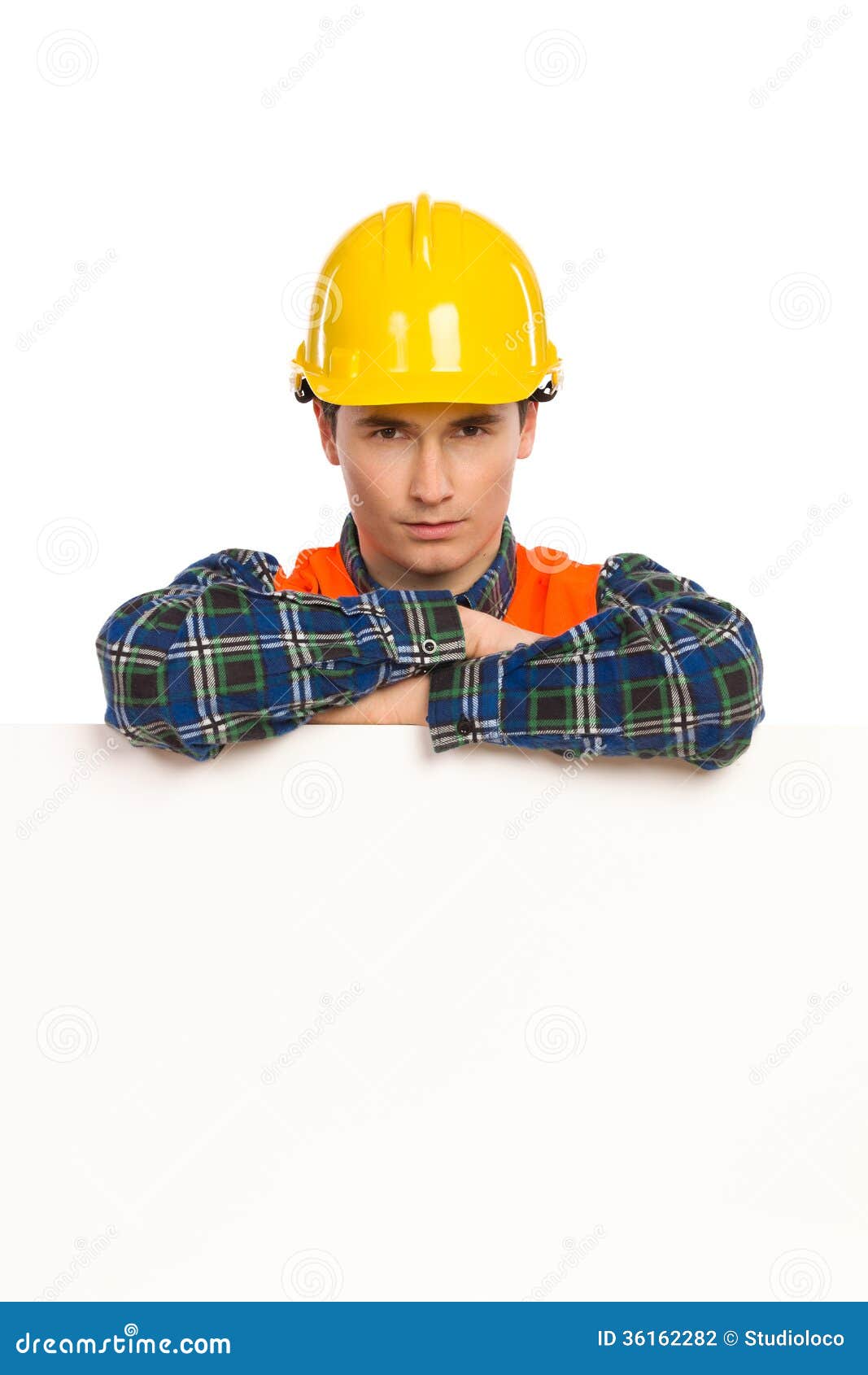 Il Muratore Si Appoggia L'insegna. Fotografia Stock - Immagine di ...