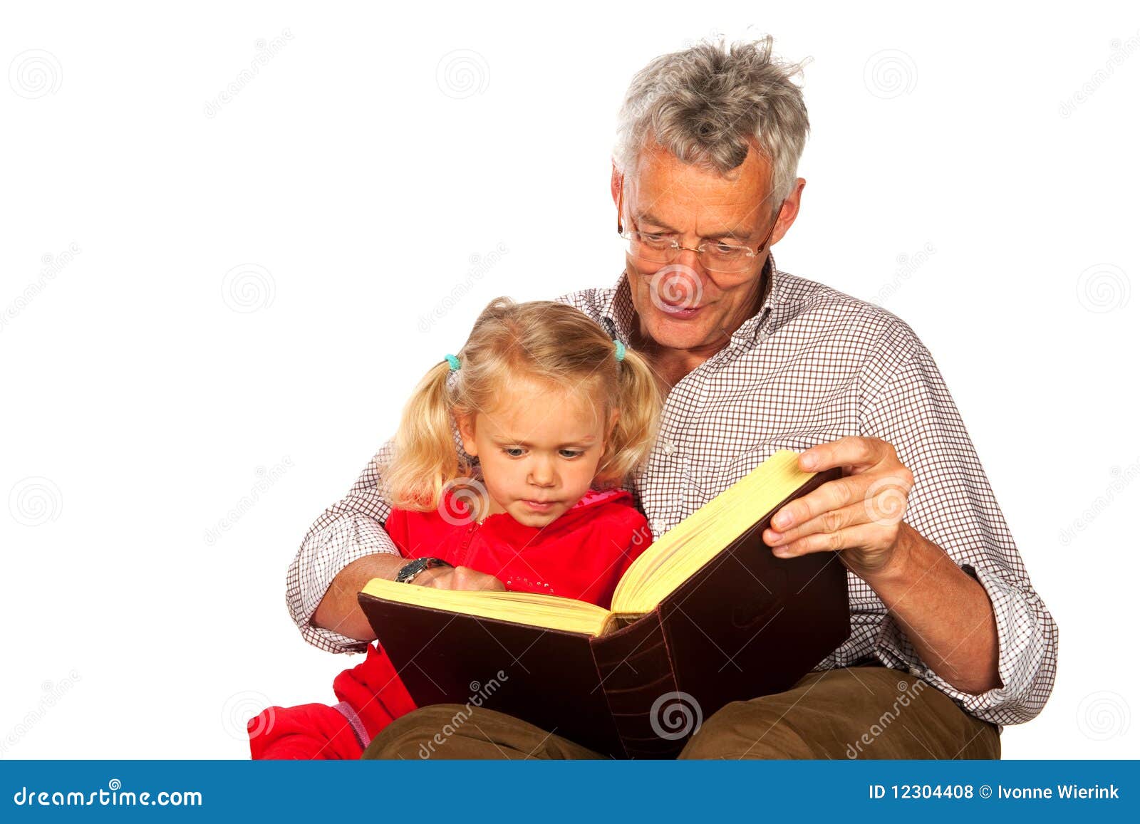 Il Nonno Sta Raccontando Una Storia Fotografia Stock - Immagine di ...