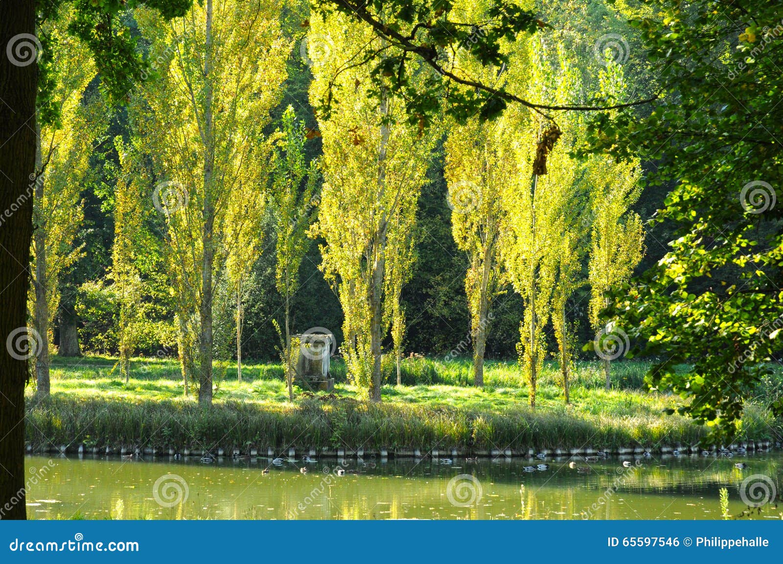 Il Parco Jean-Jacques Rousseau in Ermenonville Fotografia Stock ...