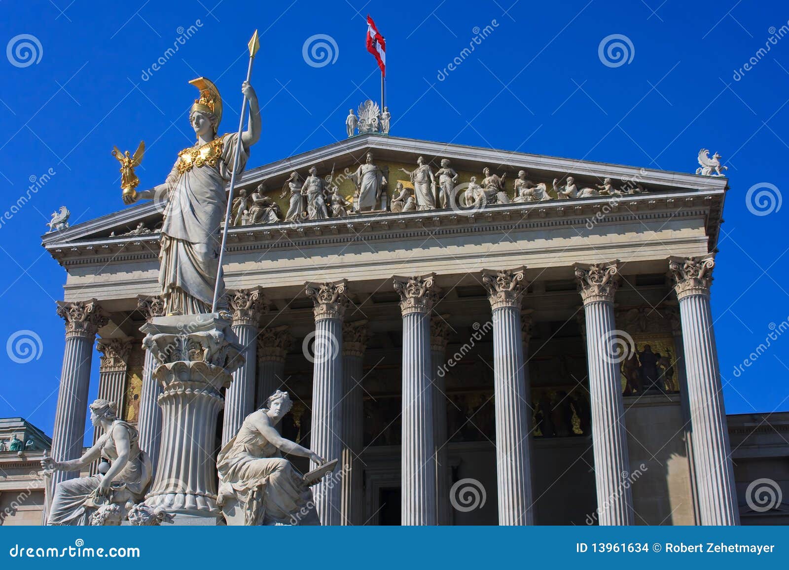 Il Parlamento austriaco fotografia stock. Immagine di austria - 13961634