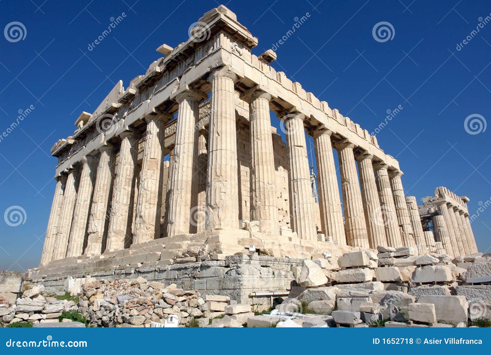 Il Parthenon fotografia stock. Immagine di reliquia, sfondo - 1652718