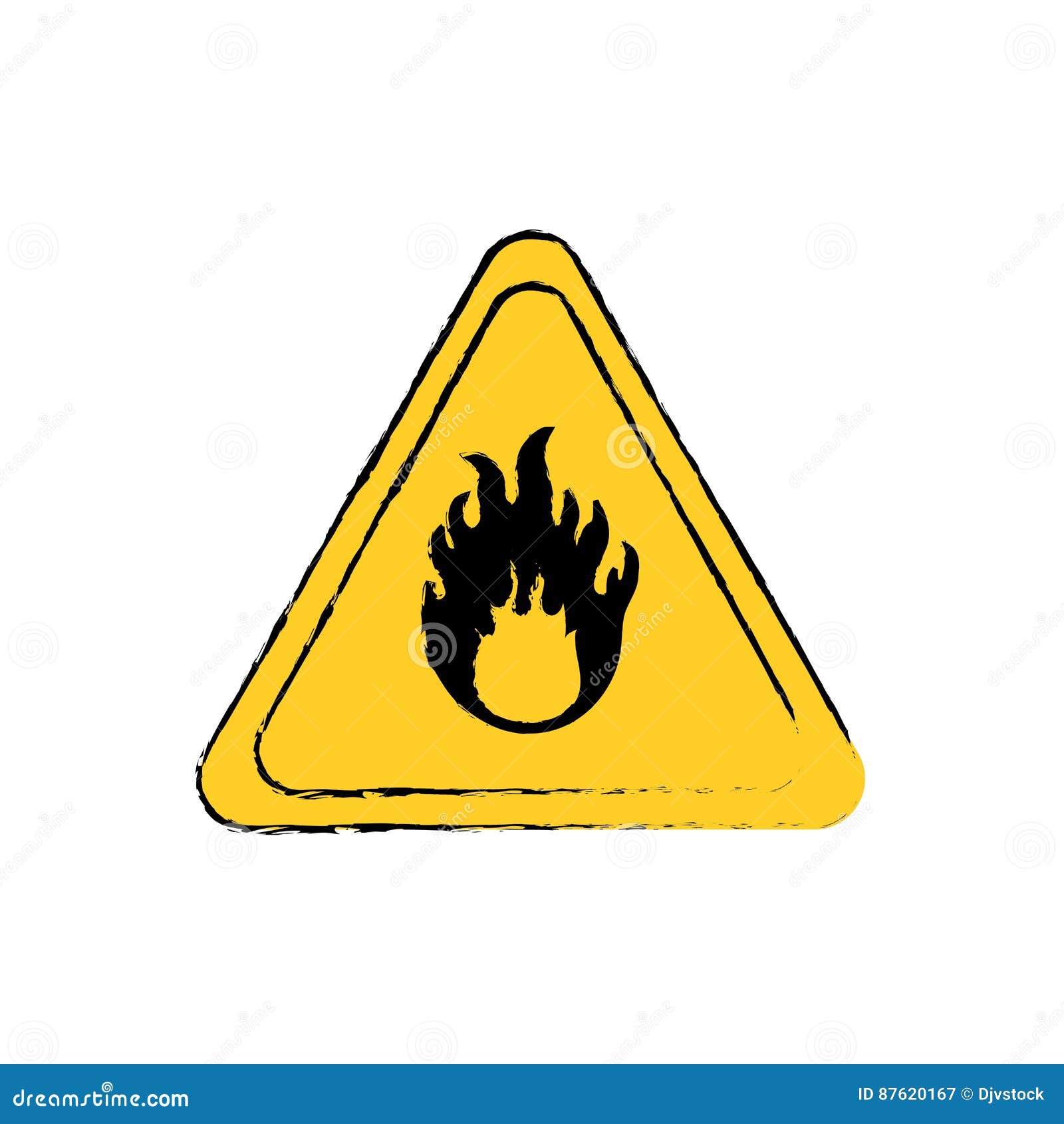 Il Pericolo E Segnale Di Pericolo Illustrazione di Stock ...