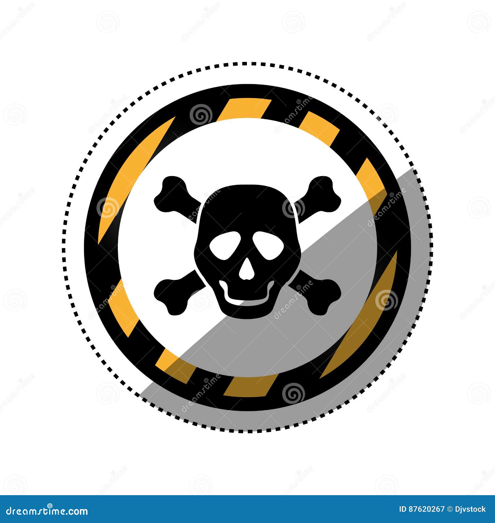 Il Pericolo E Segnale Di Pericolo Illustrazione di Stock ...