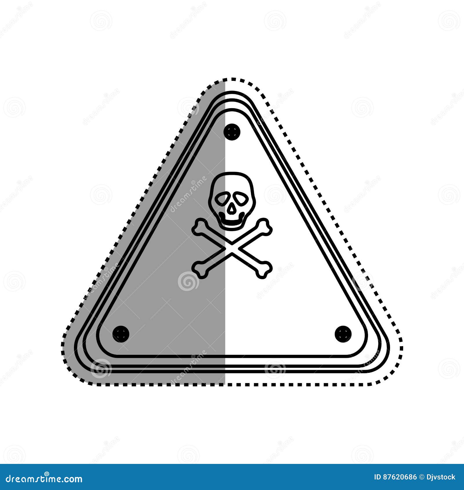 Il Pericolo E Segnale Di Pericolo Illustrazione di Stock ...