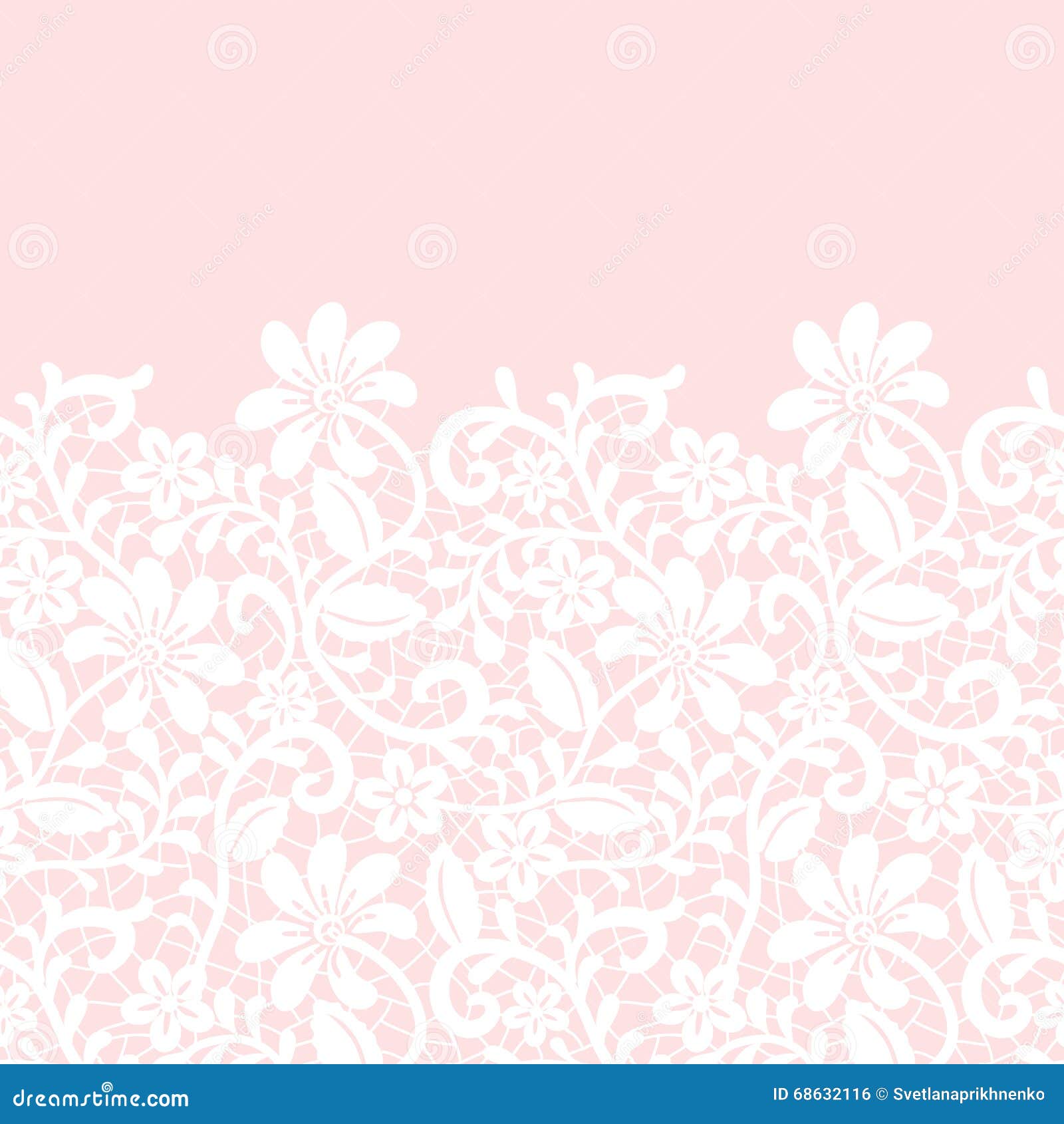 Il Pizzo Rasenta Il Fondo Rosa Illustrazione Vettoriale - Illustrazione ...