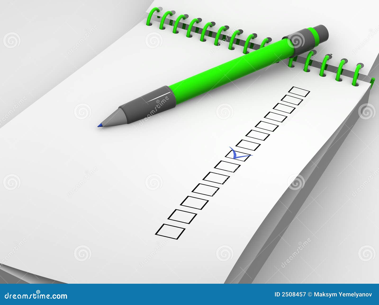 Il questionario illustrazione di stock. Illustrazione di nota - 2508457